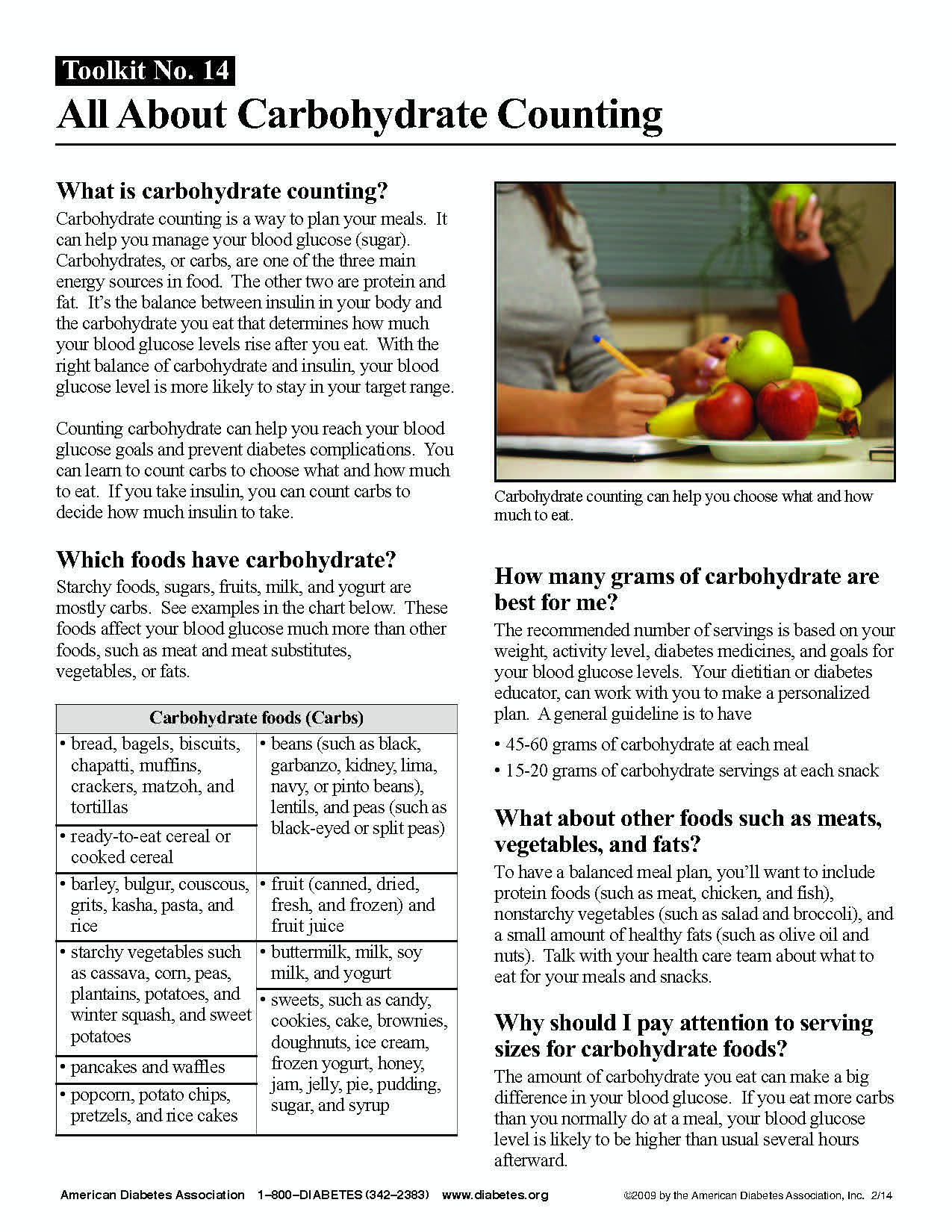 All About Carbohydrate Counting